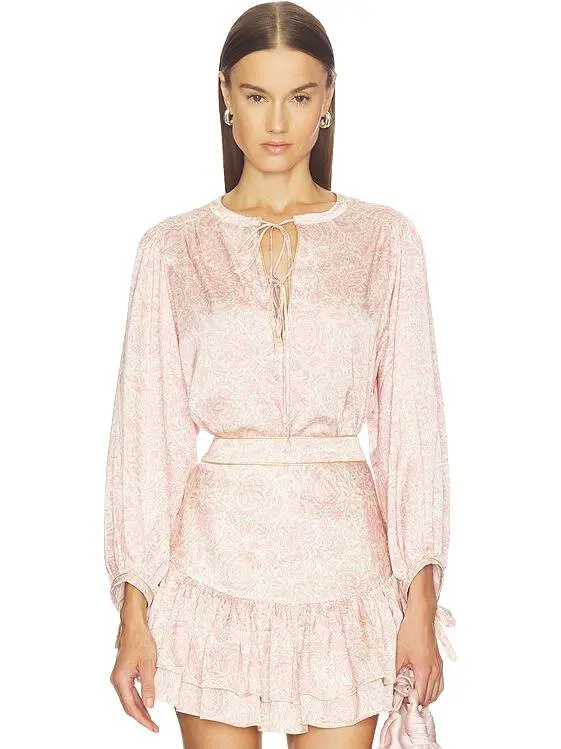 ROSEWATER HOUSE Bita Blouse - Blush