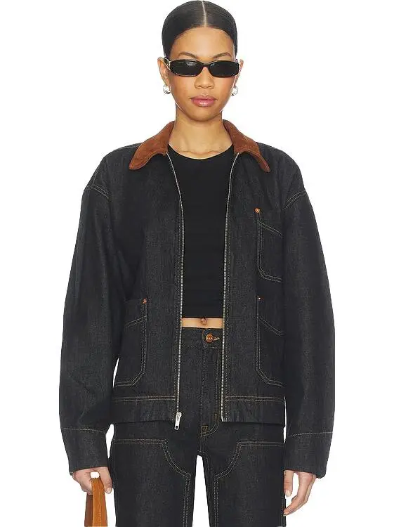 SLVRLAKE Casey Square Worker Jacket - Black