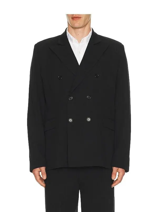 PALMES Double Breasted Blazer In . Also - Black