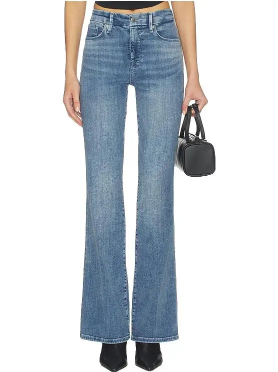 Good American Good Legs Flare Jeans - Blue