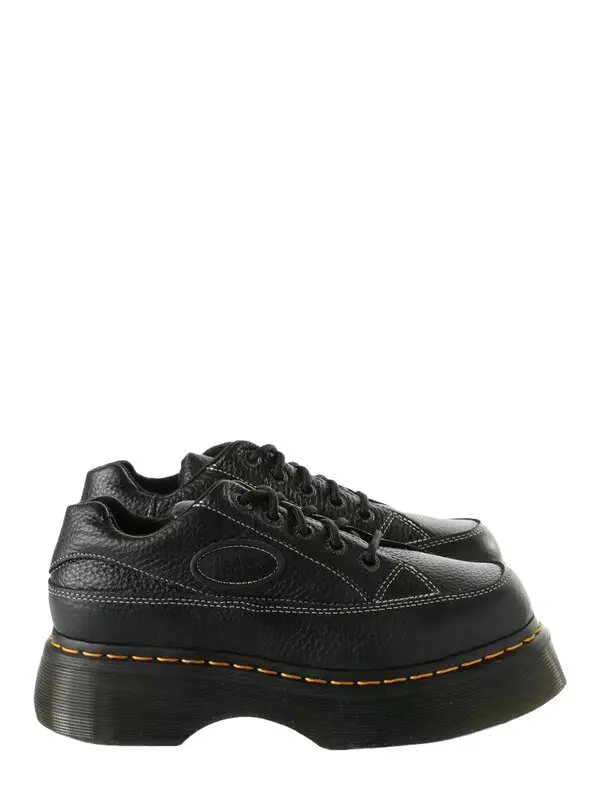 Dr. Martens Platform Stitched Derby Shoes - Black
