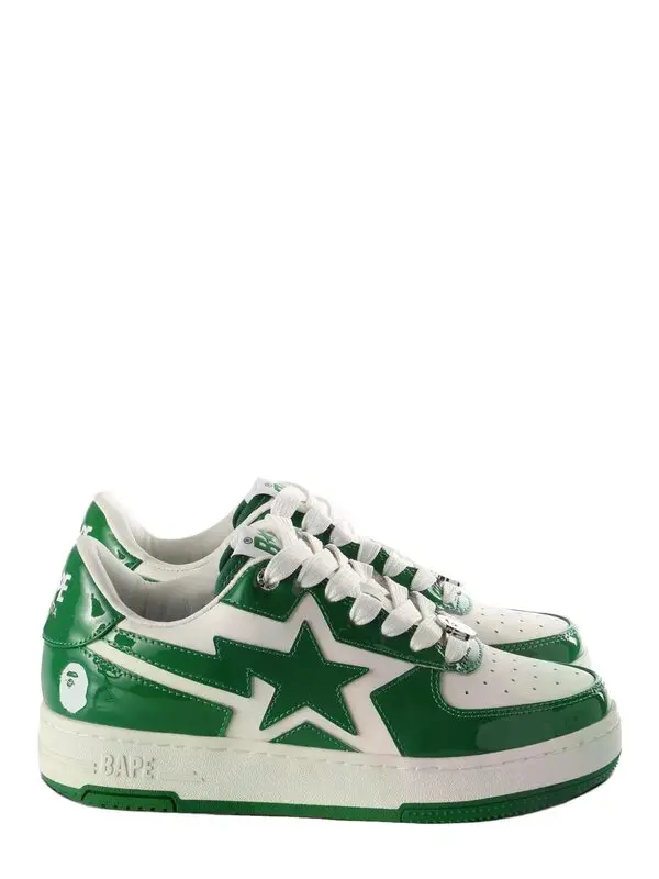 A BATHING APE Star Motif Sneakers - White