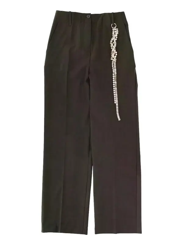 CIRCUS HOTEL Embellishment Trousers - Brown