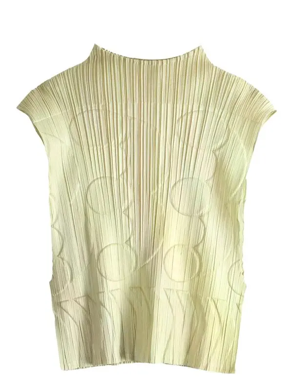 Issey Miyake Tune Pleated Top - Neutrals