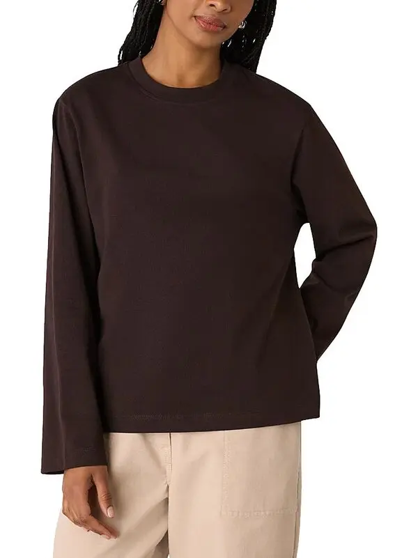 Whistles Long Sleeve Sweater - Brown