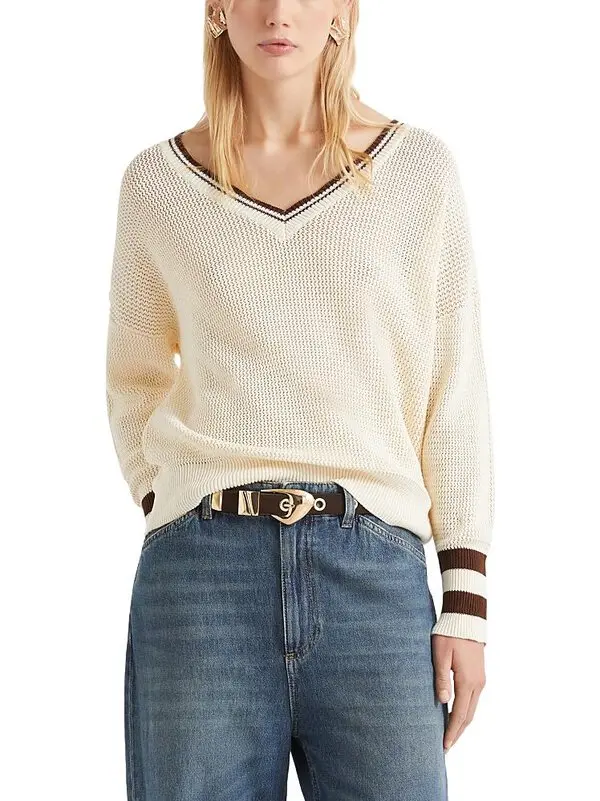 Marella Cotton Sweater - Wool White
