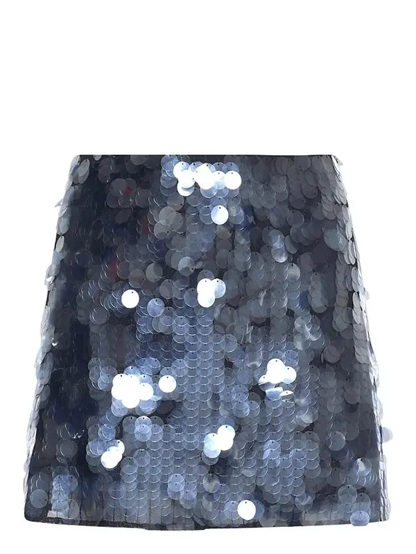 Marella Sequin Mini Skirt - Navy