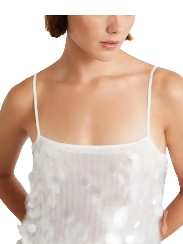 Marella Sequin Camisole - White