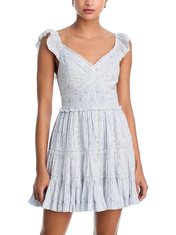 LoveShackFancy Presline Dress - Snowdrop Blue