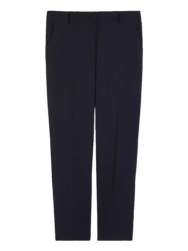 Max Mara Canon Wool Pants - Navy