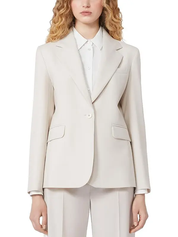 Max Mara Lamine Wool Jacket - Sand