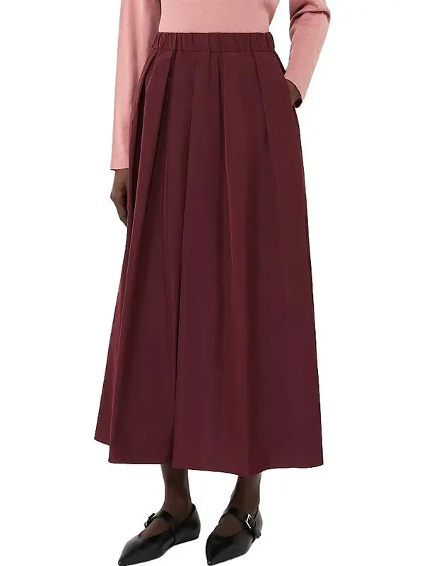 Max Mara Curvato Skirt - Bordeaux