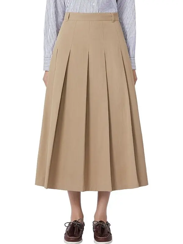 Max Mara Orme Midi Skirt - Hazelnut Brown