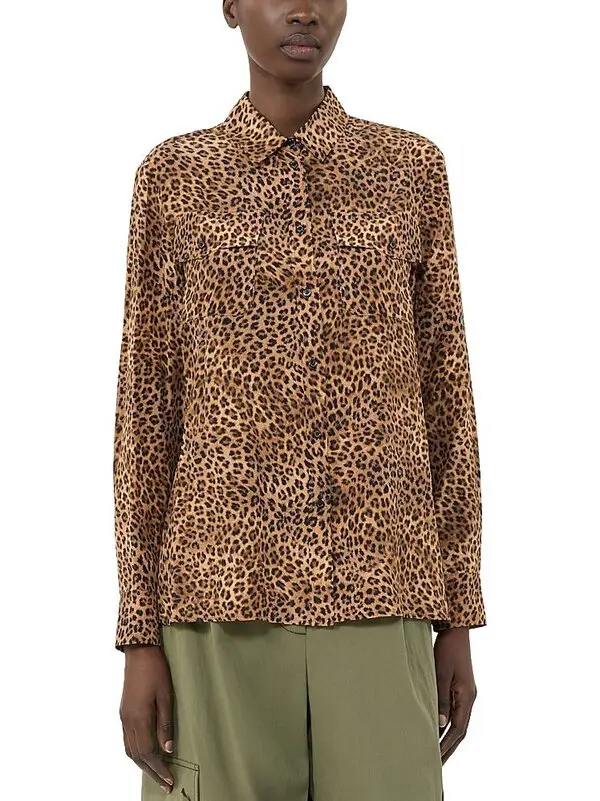 Max Mara Wkdlemma Silk Shirt - Camel