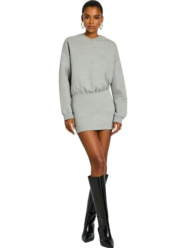 SEROYA Dionne Mini Dress - Heathered Grey