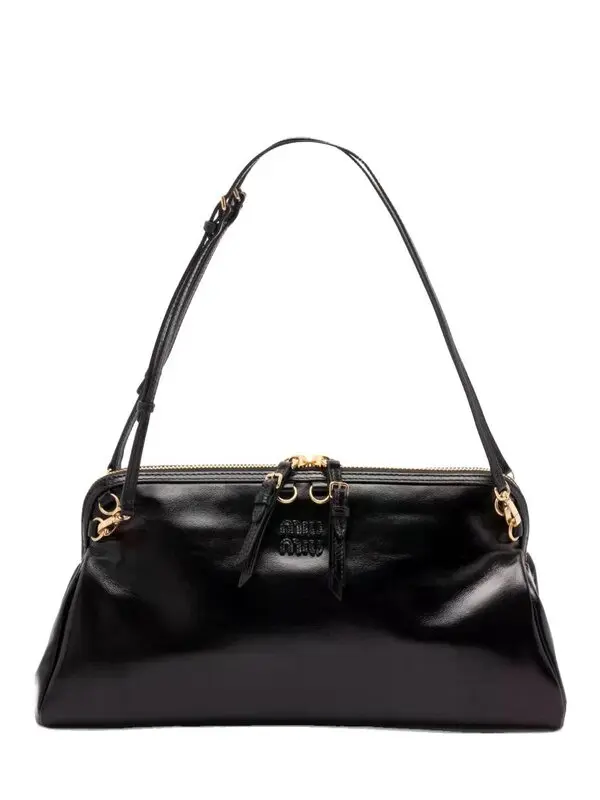 Miu Miu Leather Shoulder Bag - Black