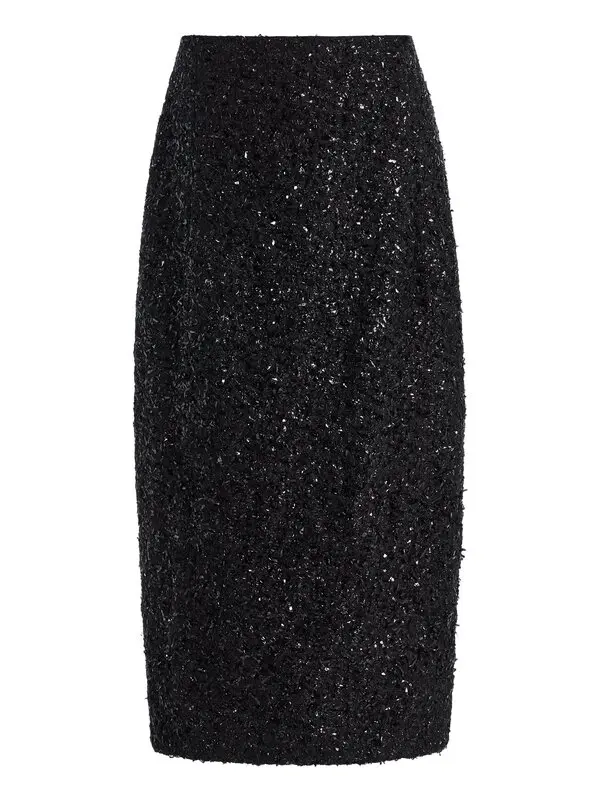 THE ROW Juno Wool-blend Skirt - Black
