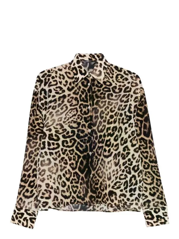 Ermanno Scervino Leopard-print Button-down Shirt - Neutrals