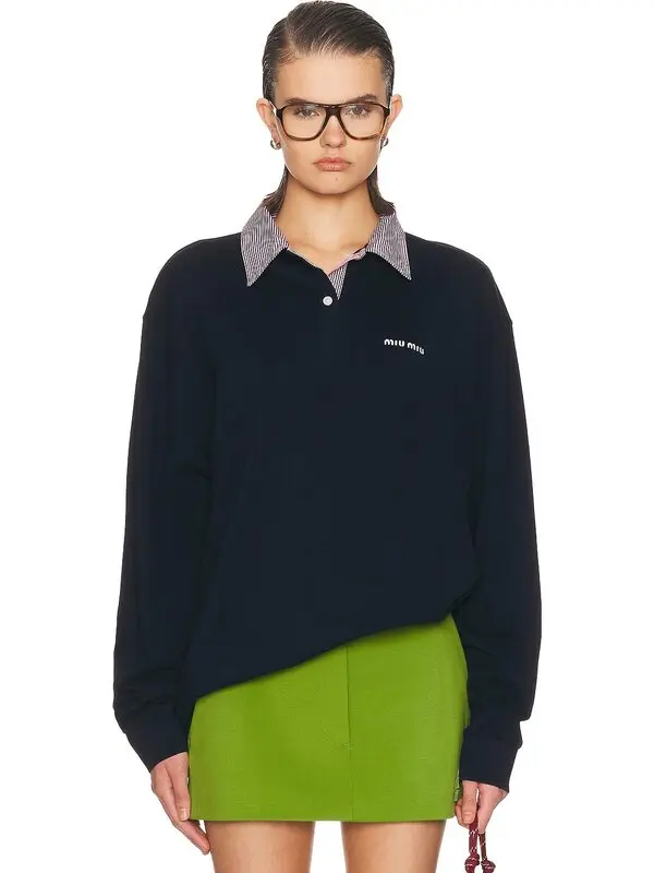 Miu Miu Pullover Sweater - Bleu