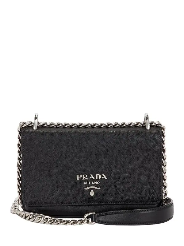 Prada Saffiano Crossbody Bag - Black