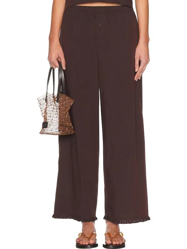 DEIJI STUDIOS Flounce Pant - Umber