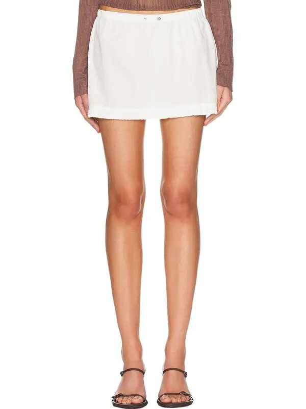 DEIJI STUDIOS Flounce Mini Skirt - White