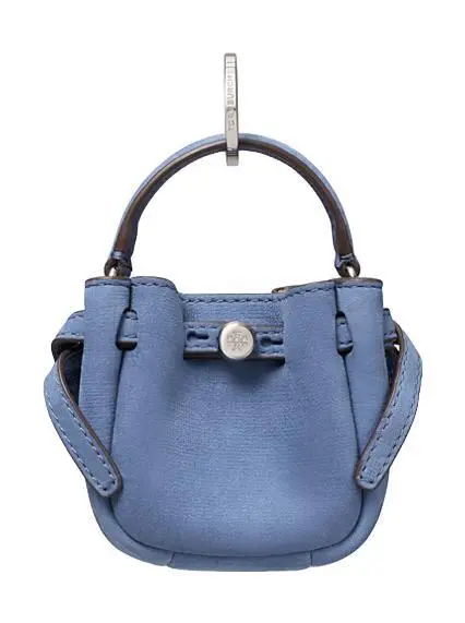 Tory Burch Romy Bucket Bag Charm - Soft Blue