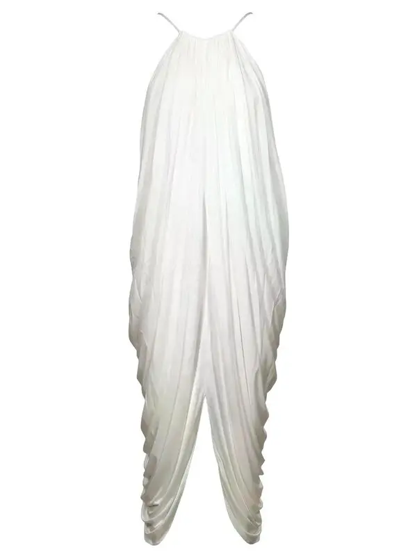 Loewe Draped Midi Dress - White
