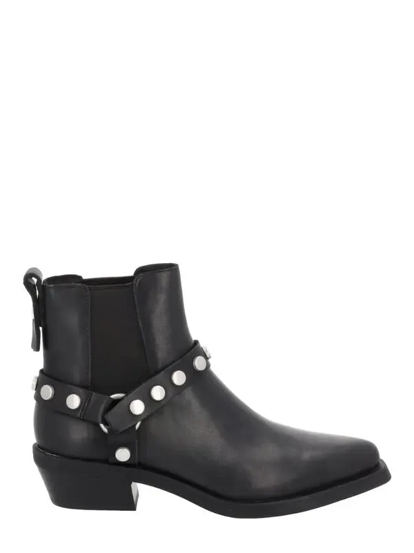 Ash Logan Studded Boots - Black