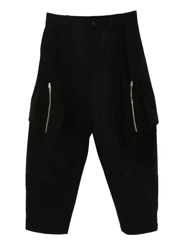 CROQUIS Tapered Trousers - Black