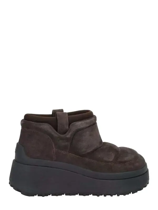 Ash Padded Platform Boots - Brown
