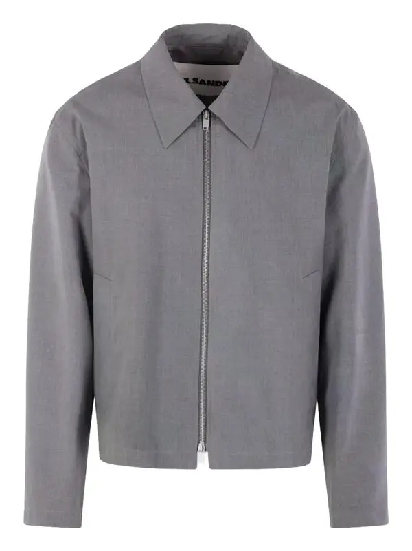 JIL SANDER Zip Fastening Jacket - Grey