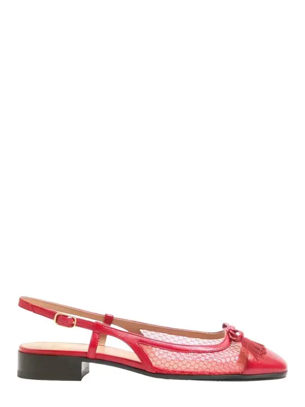 Valentino Garavani Valet Du Roi Slingback Ballet Flats - Red