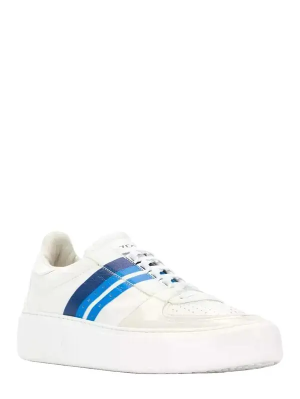 Zegna Stripe Low-top Sneakers - White
