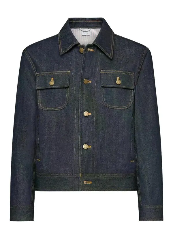 Thom Browne Selvedge Detail Shirt Jacket - Blue
