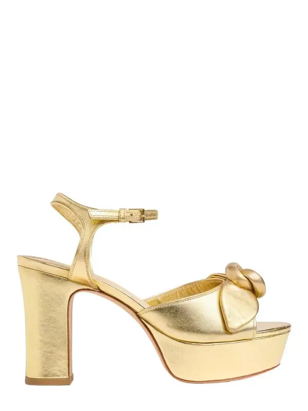 Cinq À Sept Arianna Knotted Platform Sandals - Gold