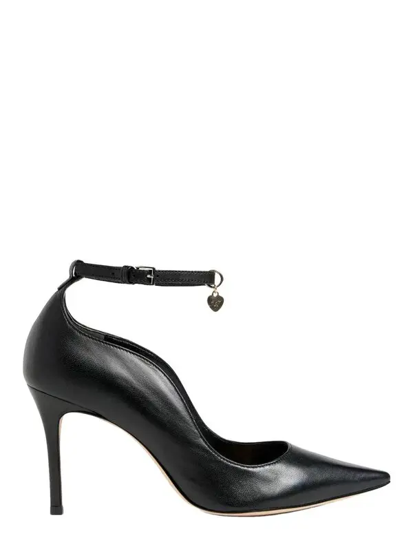 Cinq À Sept Riley Pointed Ankle-strap Pumps - Black