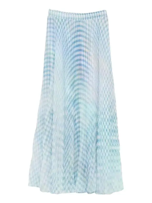 Ermanno Scervino Pleated Midi Skirt - Blue