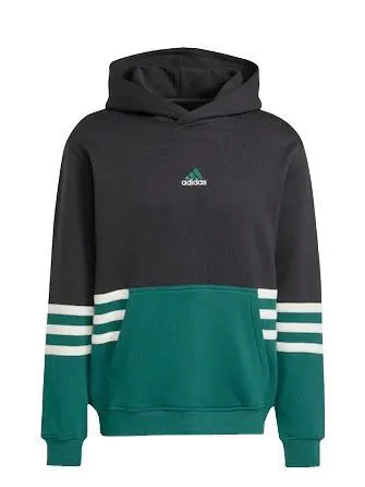 Adidas Cutline Hoodie - Black Collegiate Green