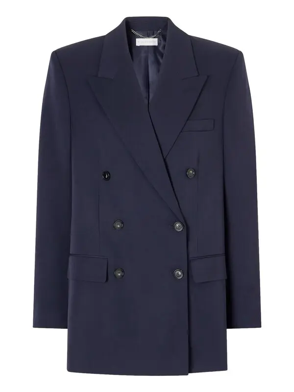 Stella McCartney Double-breasted Wool-twill Blazer - Blue