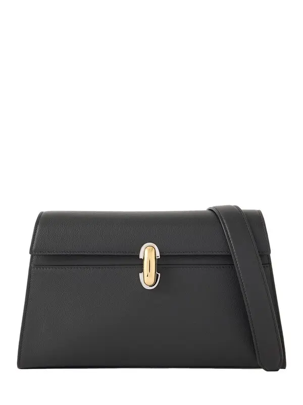 Savette Symmetry Textured-leather Shoulder Bag - Black