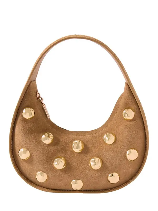Simkhai Finn Studded Suede Tote - Brown