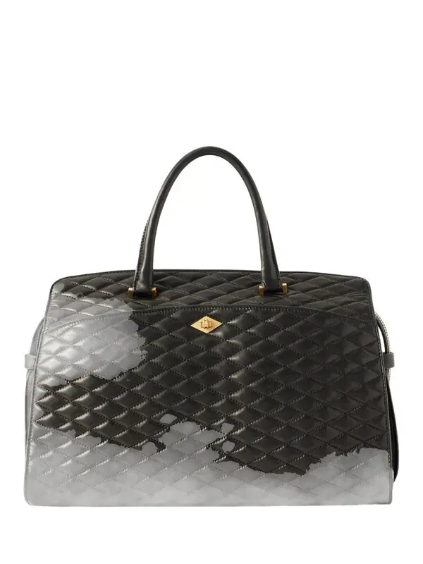 METIER Private Eye Quilted Leather Tote - Black