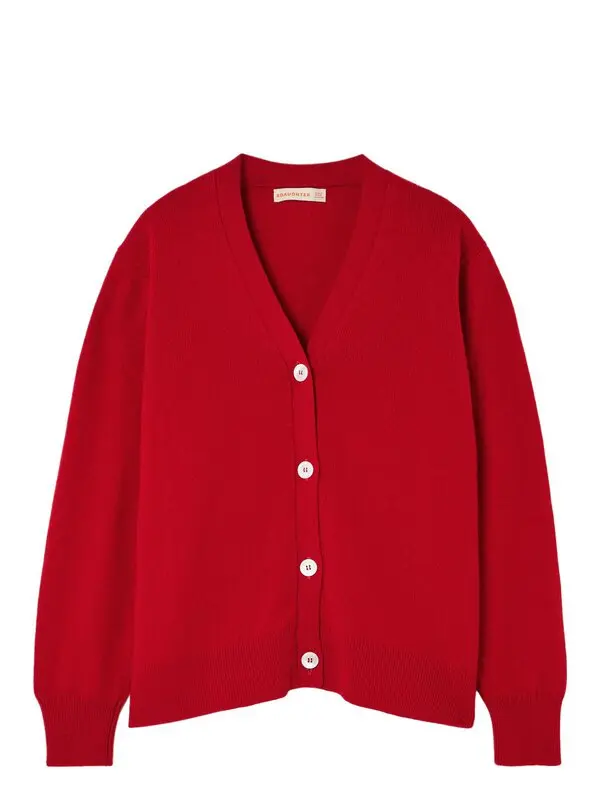 &daughter Ava Wool Cardigan - Red