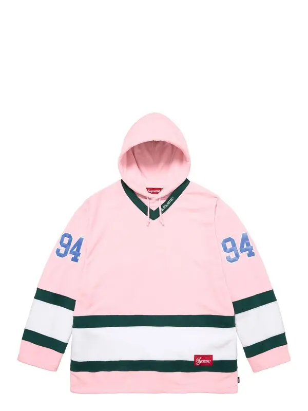 Supreme Polartec Hooded Hockey Jersey - Pink