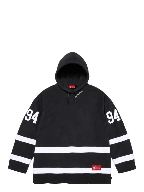 Supreme Polartec Hooded Hockey Jersey - Black