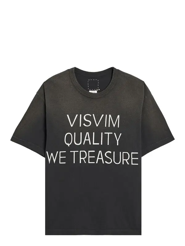 Visvim Damaged Jumbo Tee - Black