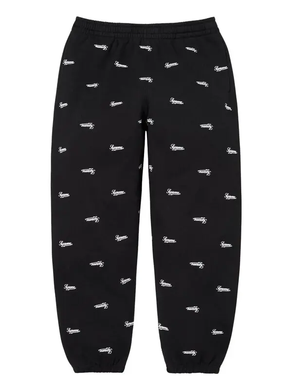 Supreme Repeat Script Sweatpant - Black