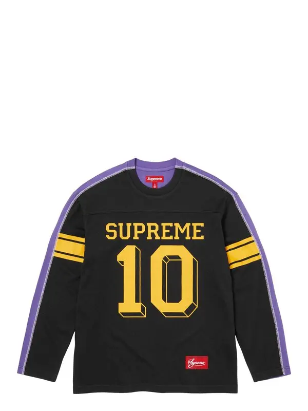 Supreme Split Long-sleeve Top - Black