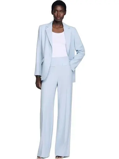Sandro Sequin-stripe Tailored Jacket - Blue